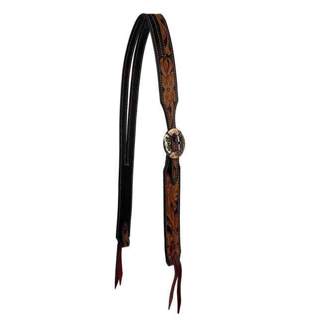 Showman Dogwood Tooled Split Ear Headstall - Saddleworld Ipswich