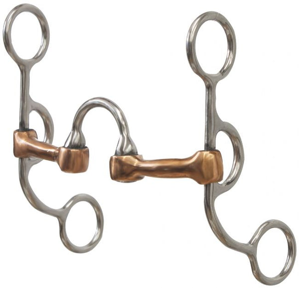 Showman Swivel Port Correction Bit with Copper Mouth - Saddleworld Ipswich