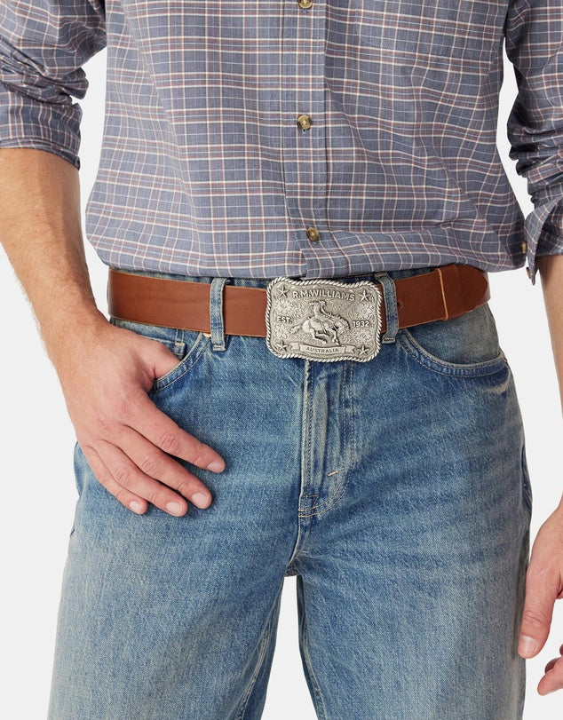 RM Williams - Cloudbuster Trophy Buckle | Accessories | Belts ...
