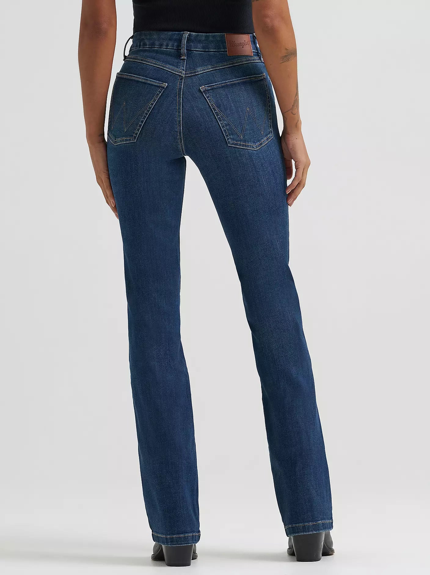 Wrangler Wms High Rise Bootcut Jean Bespoke - Saddleworld Ipswich