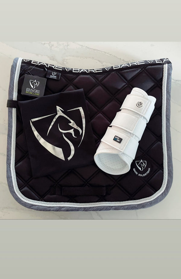 Bare Equestrian Ecoluxe Luxury Saddle Pad Storm - Saddleworld Ipswich