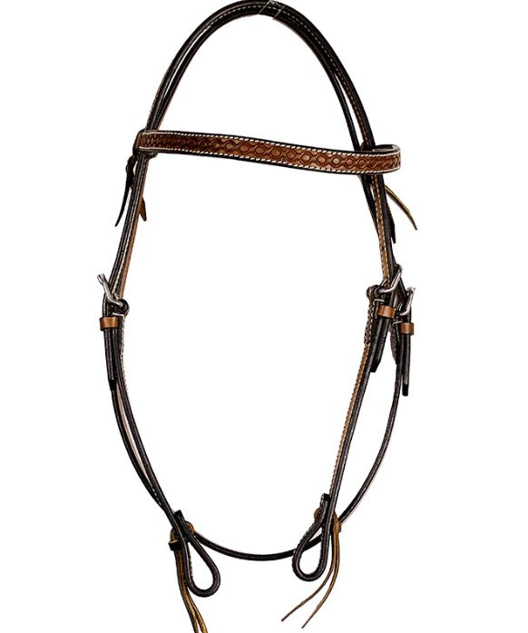 Ezy Ride Bridle Borw with Stamping - Saddleworld Ipswich