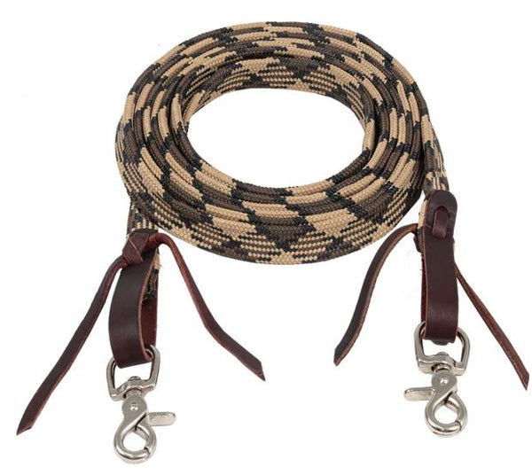 Ezy Ride Aztec Waxed Rein 5/8 x 8ft - Saddleworld Ipswich